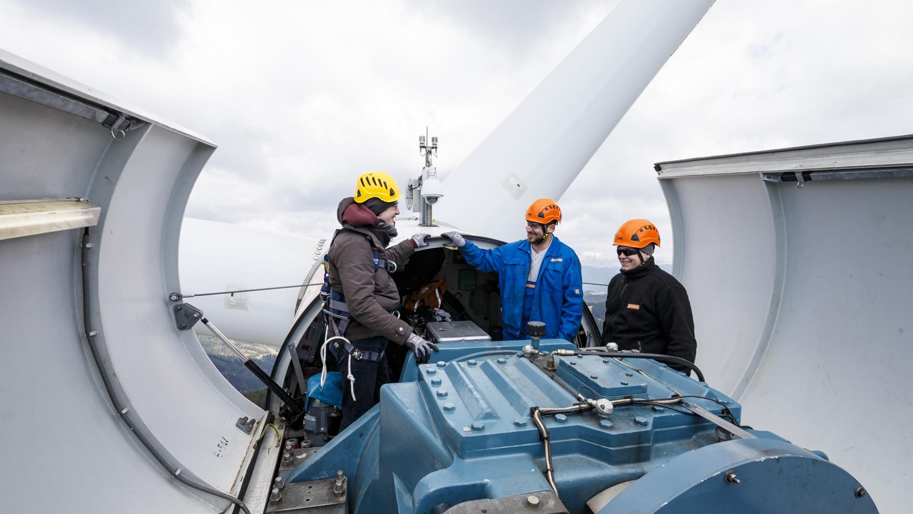 Wie Wien Energie den Windpark wartet