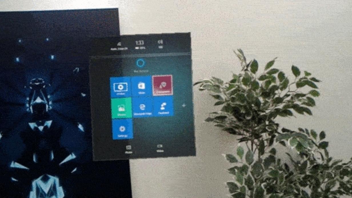 Microsoft zeigt Start-Menü von HoloLens