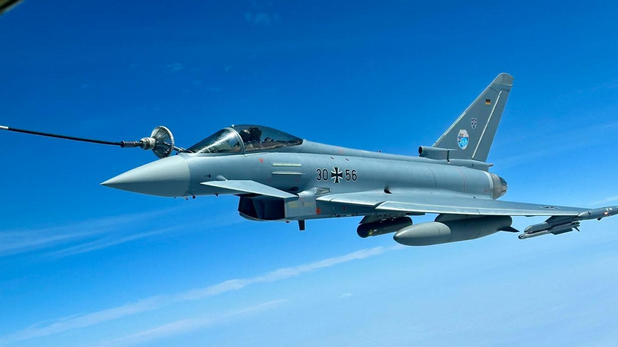 Deutscher Eurofighter führt Rekordflug durch