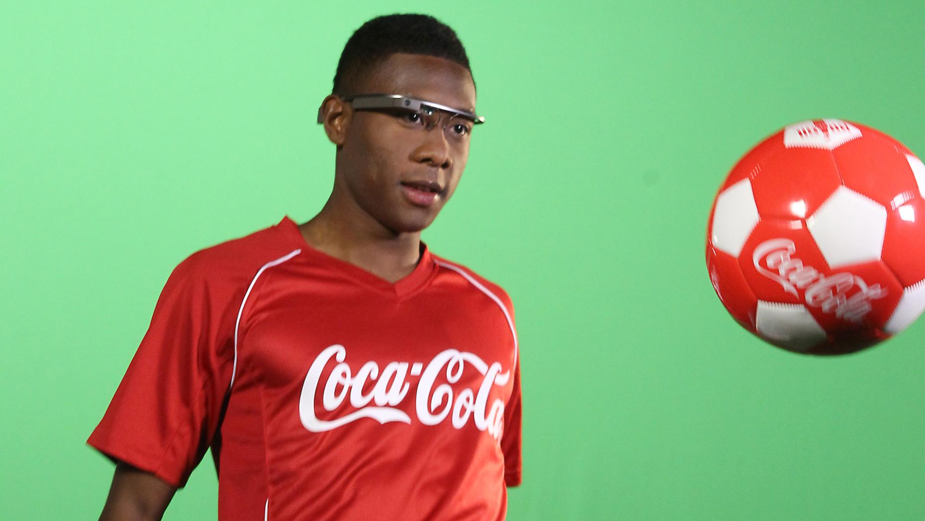 David Alaba kickt mit Google Glass