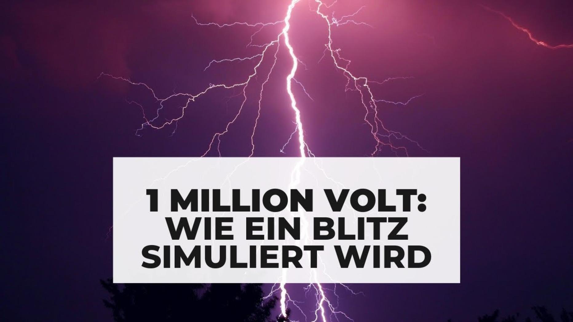 Experiment: Was passiert bei einem Stromschlag mit 1 Million Volt