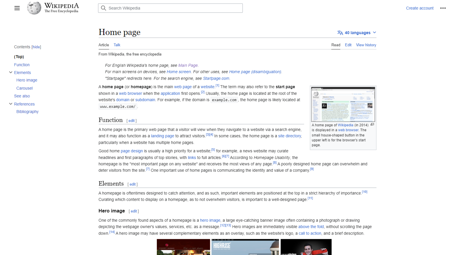 Wikipedia hat ein neues Design