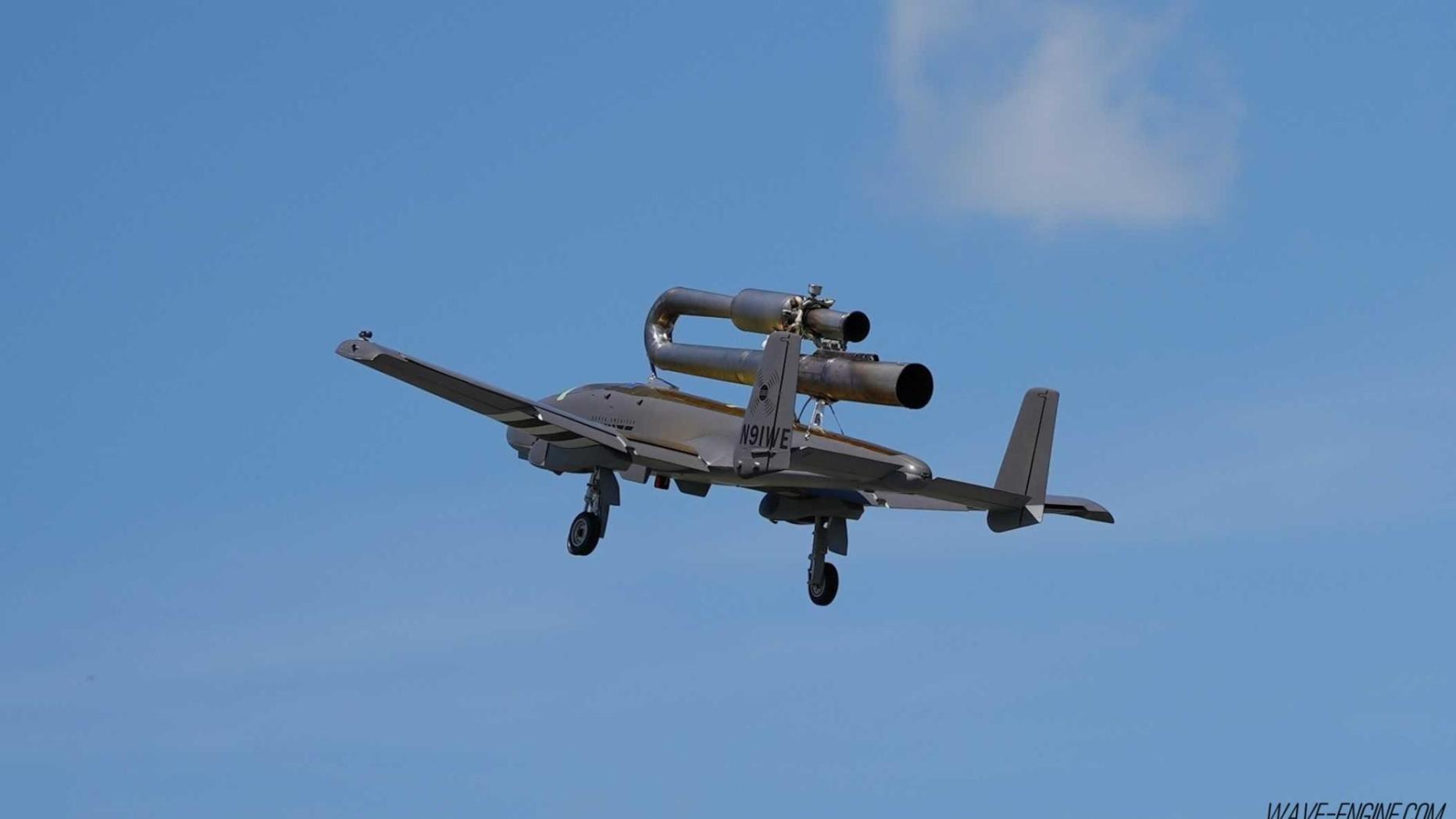 Feuerspeiender Jet-Antrieb funktioniert ohne bewegliche Teile