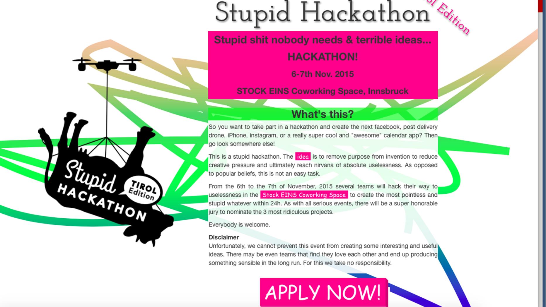 "Stupid Hackathon": Innovieren ohne Sinn