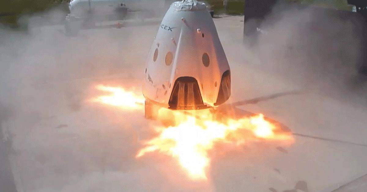Leaked Video Shows Spacex Capsule Being Annihilated In Safety Test