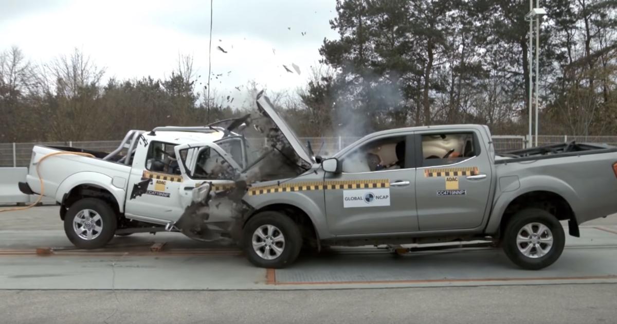 Nissan NP300 im Crash-Test: In Europa sicherer als in Afrika
