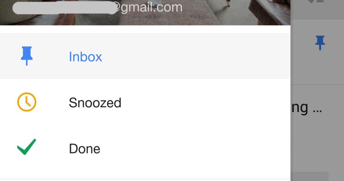 Google Inbox Screenshots